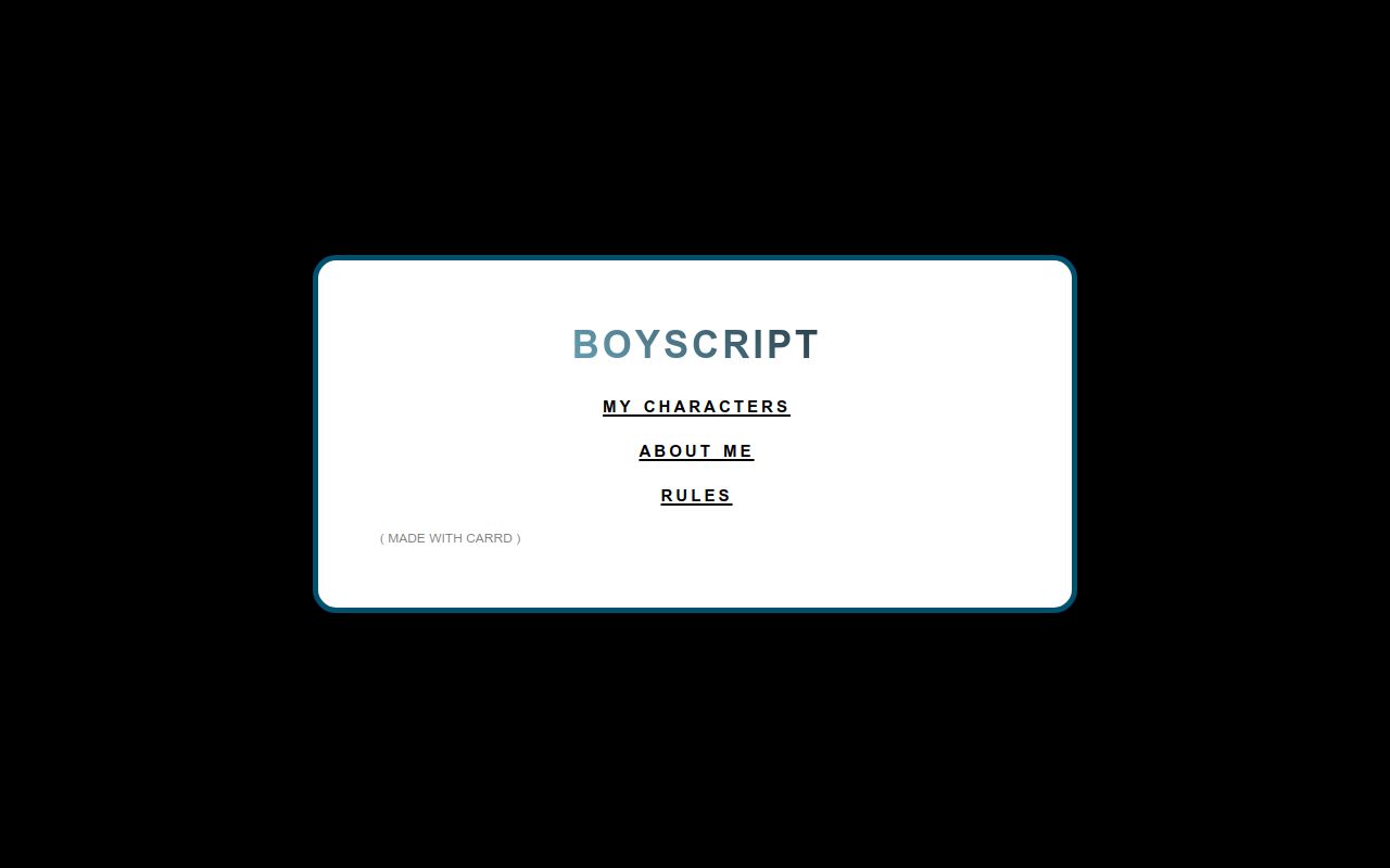 boyscript